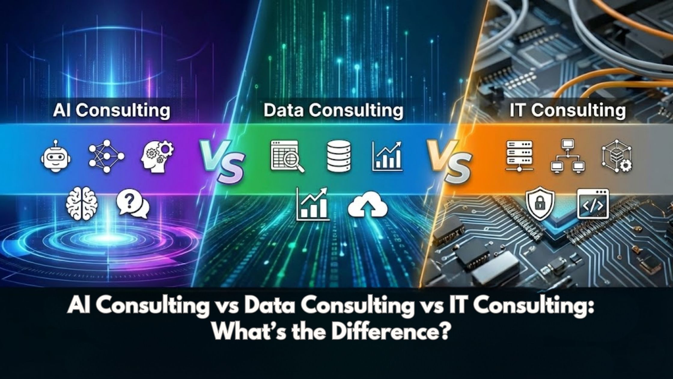 The AI Consulting vs Data Consulting vs IT 2026 Report Guide